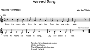 Harvest Song Beth's Notes Songs & Resources