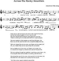 Across the Rocky Mountain Beth's Notes Songs + Resources