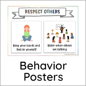 behavior posters box - Beth's Notes Songs + Resources